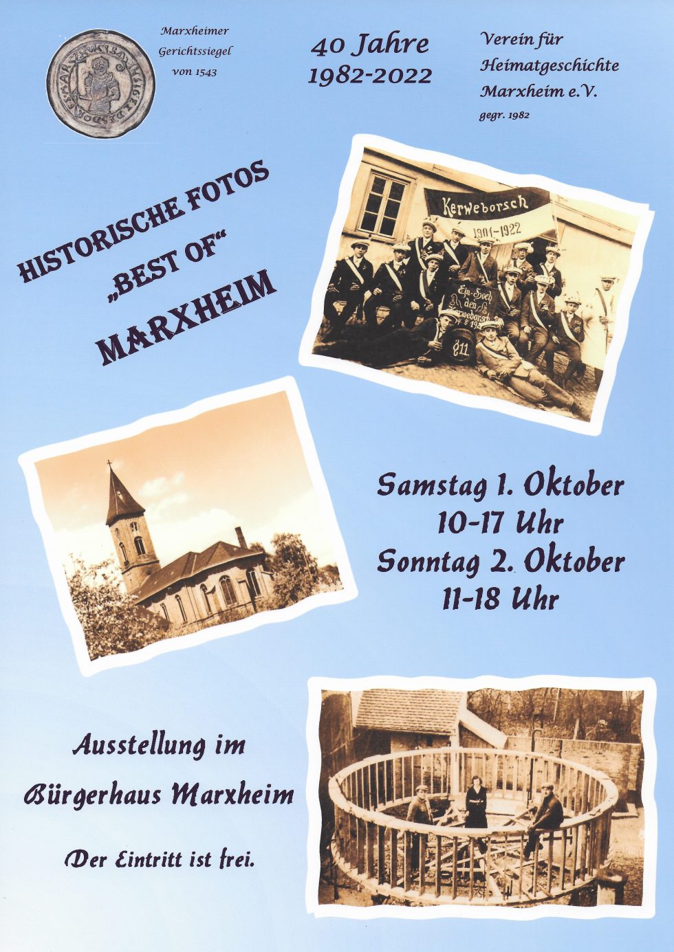 Foto-Ausstellung 1. + 2. Oktober - Verein für Heimatgeschichte Marxheim